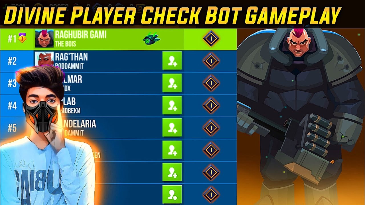Divine Player Check Bot Gameplay Bullet Echo India | Bullet Echo India ...