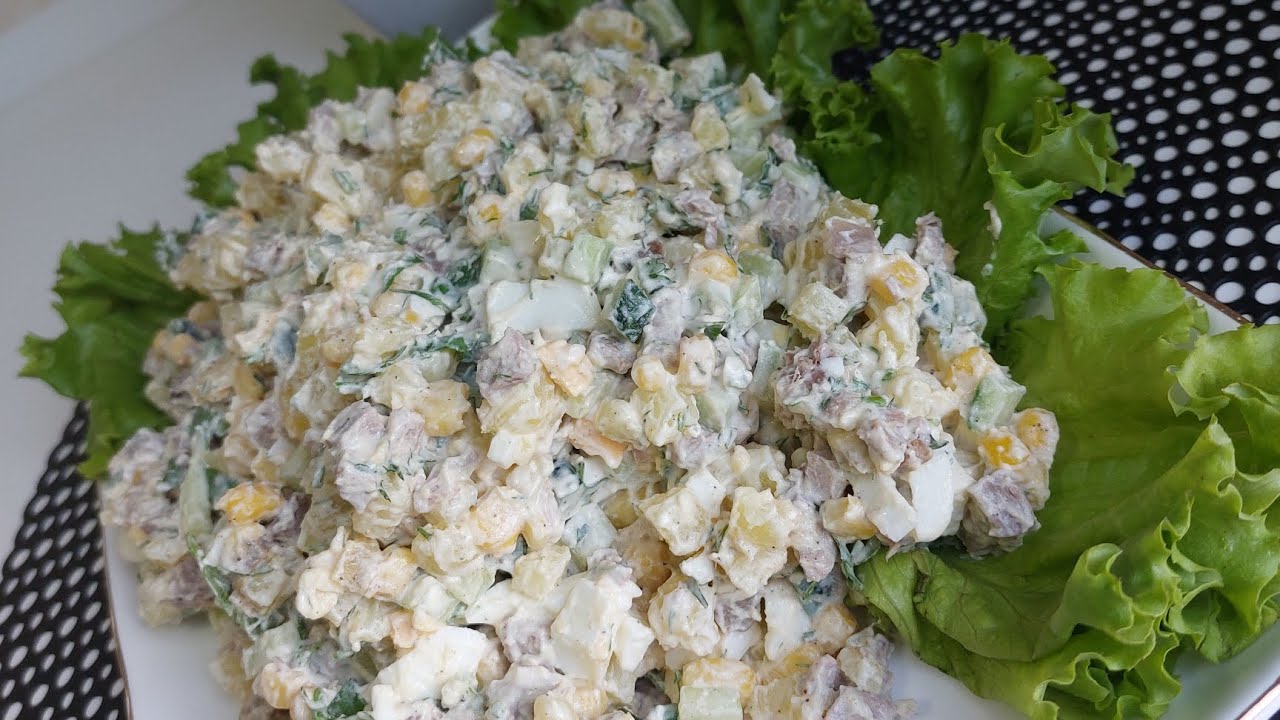 Çox-çox dadli moyanezli salat resepti. Salatlar - YouTube