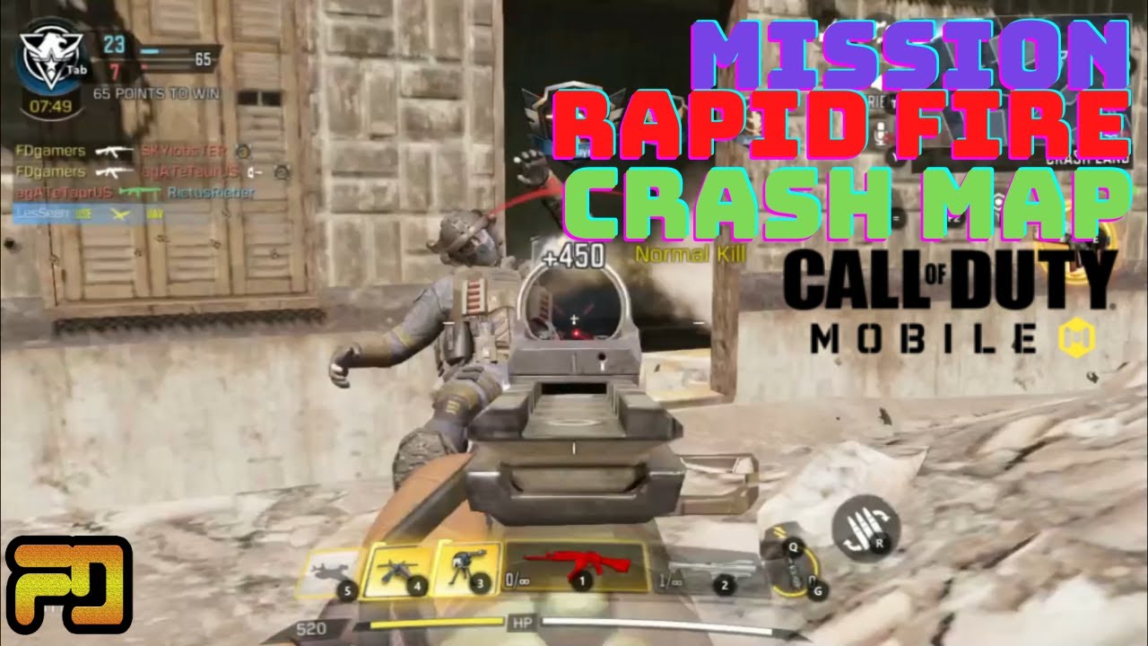 mission rapid fire in crash map call of duty mobile - YouTube