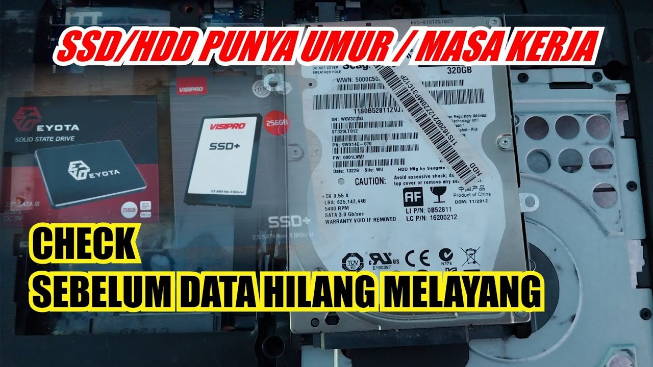 Cara Melihat Umur Masa Kerja SSD/HHD|Ciri ciri SSD/HDD Rusak|Cek ...