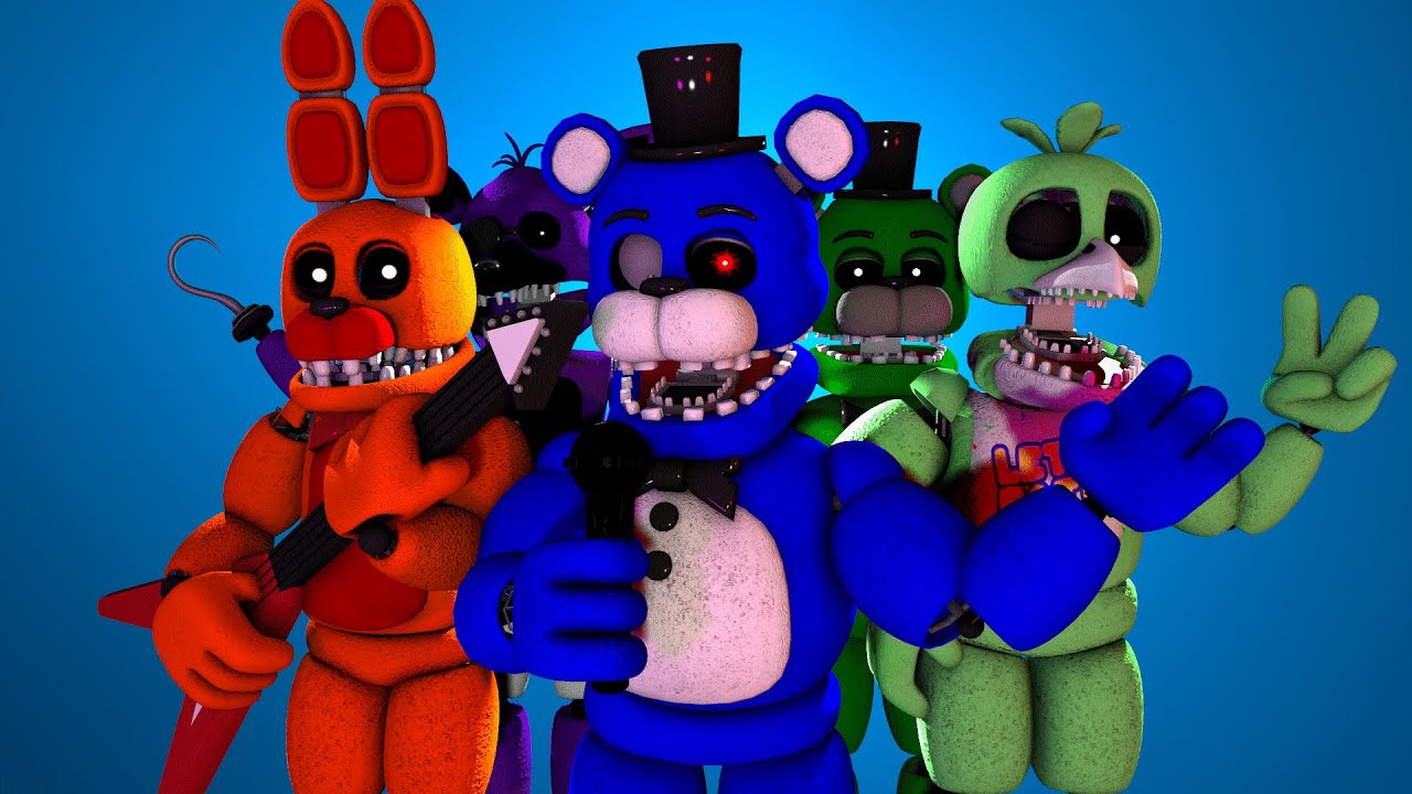 Pj Fazbear and his Gang! ''SFM FNaF Speedart'' - YouTube