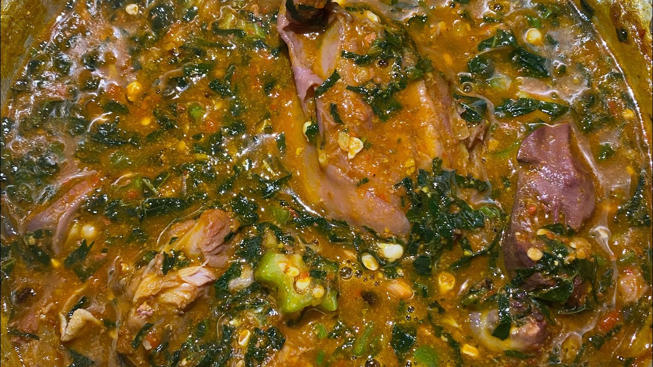 Cook with me: Ogbono + okra soup #3 - YouTube