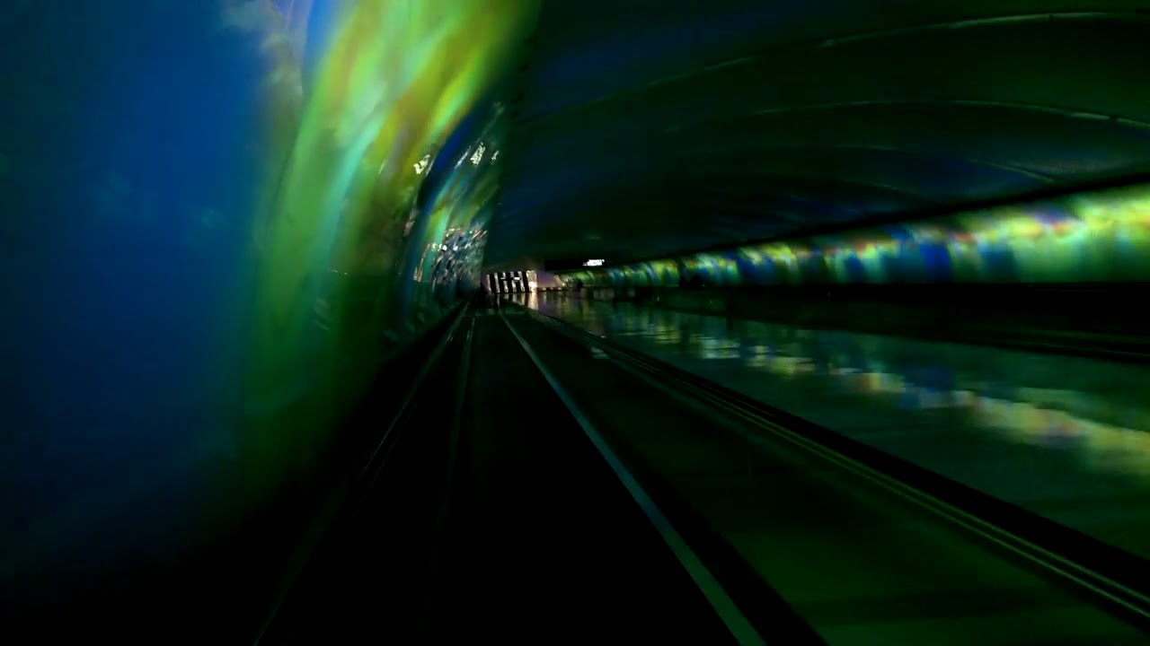 Detroit Airport Tunnel From Terminal A To B/C [HD] - July 2015 - YouTube