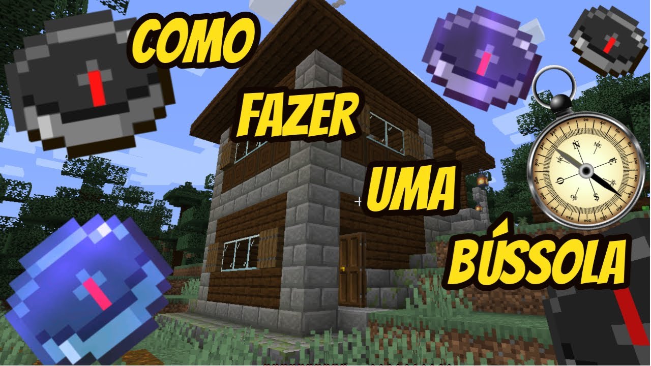 Como fazer uma bússola no Minecraft - Tutoriais inúteis de Minecraft ...