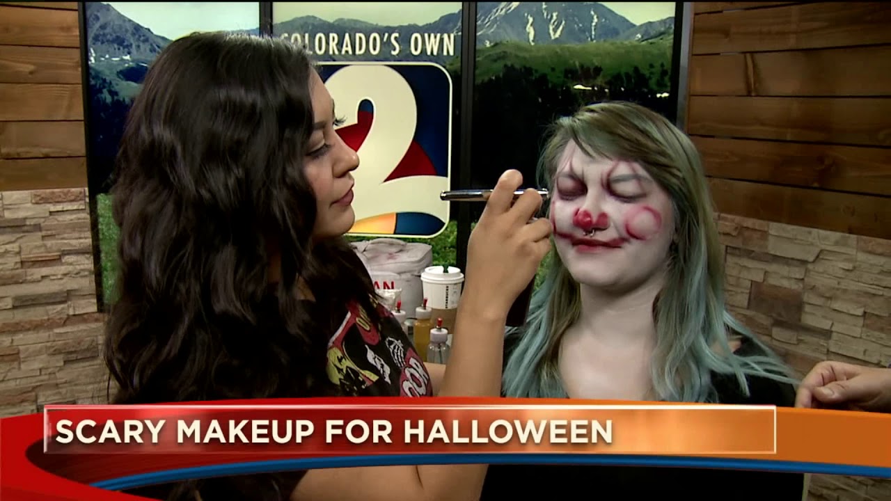 Scary makeup for Halloween - YouTube