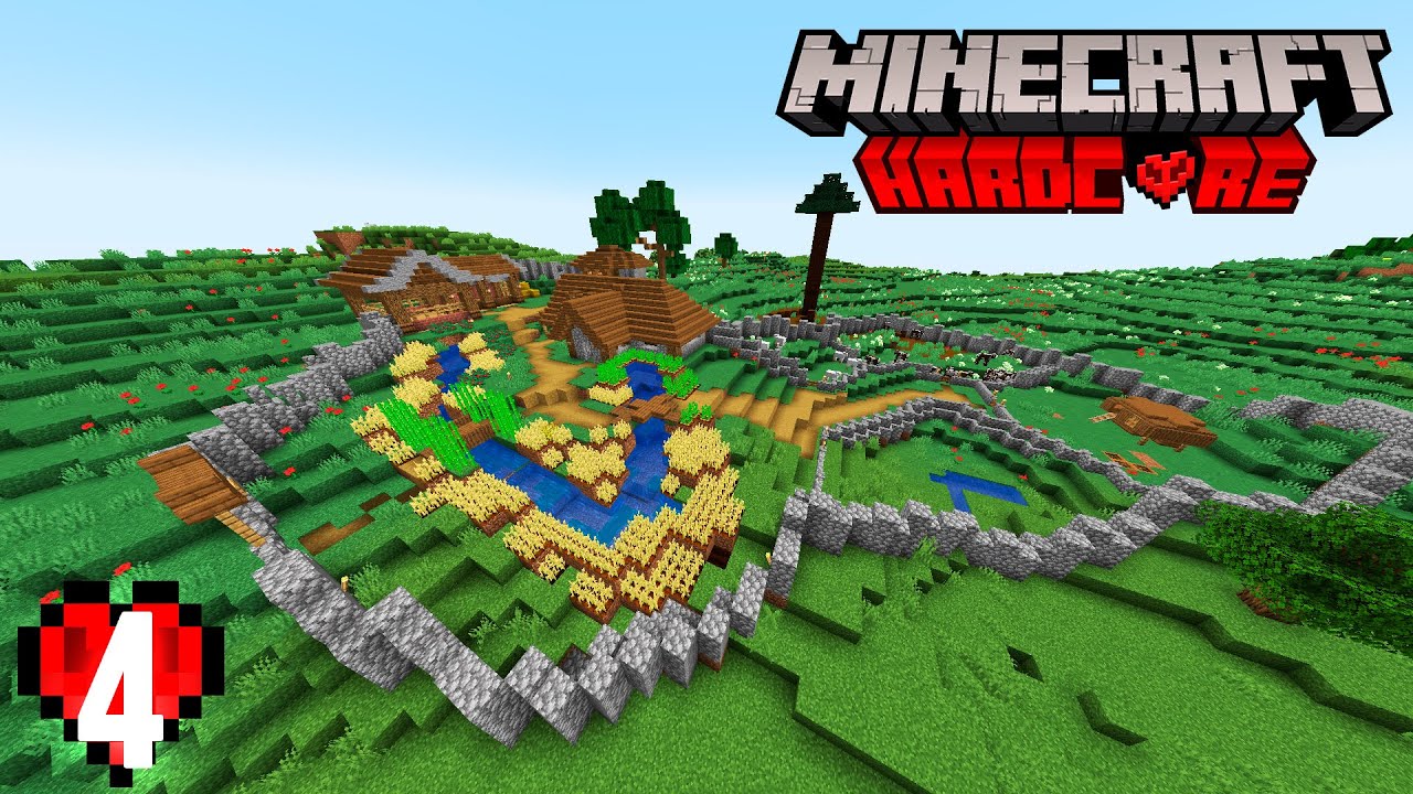 Minecraft Hardcore - *ZONA de ANIMALES y GRANJA DE PIEDRA* - #4 - YouTube