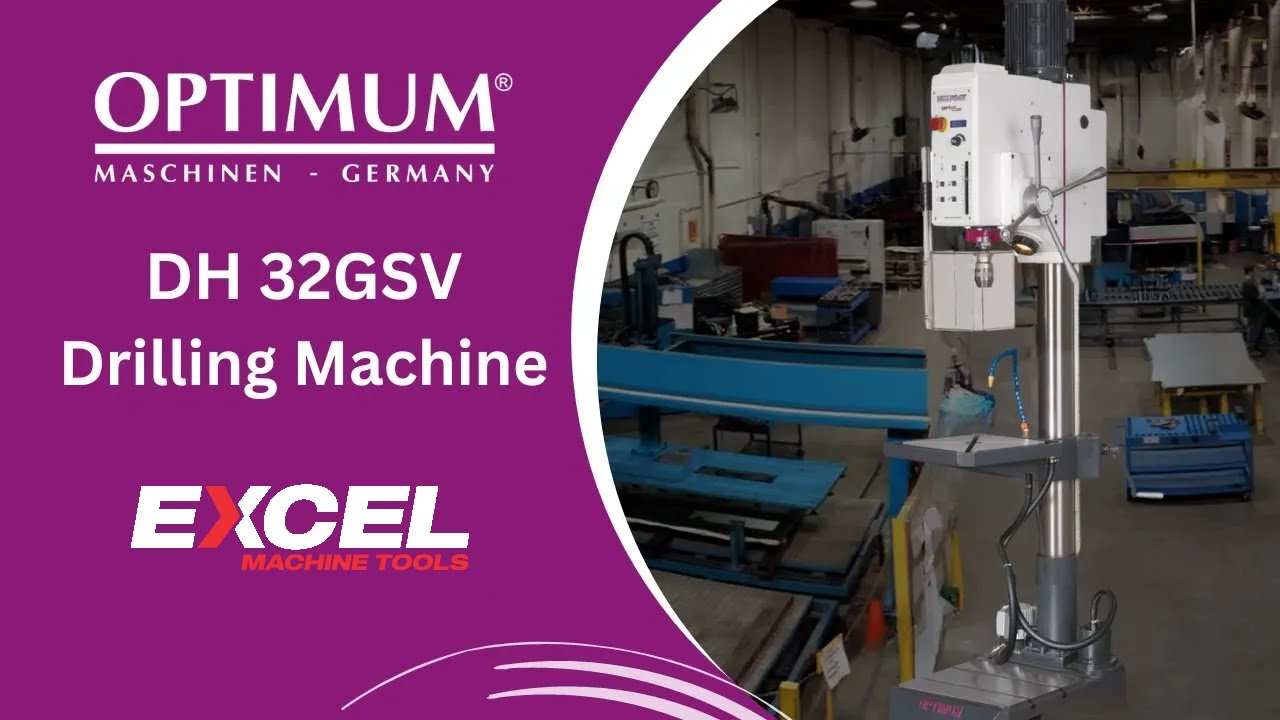 Optimum DH 32GSV Drilling machine - YouTube