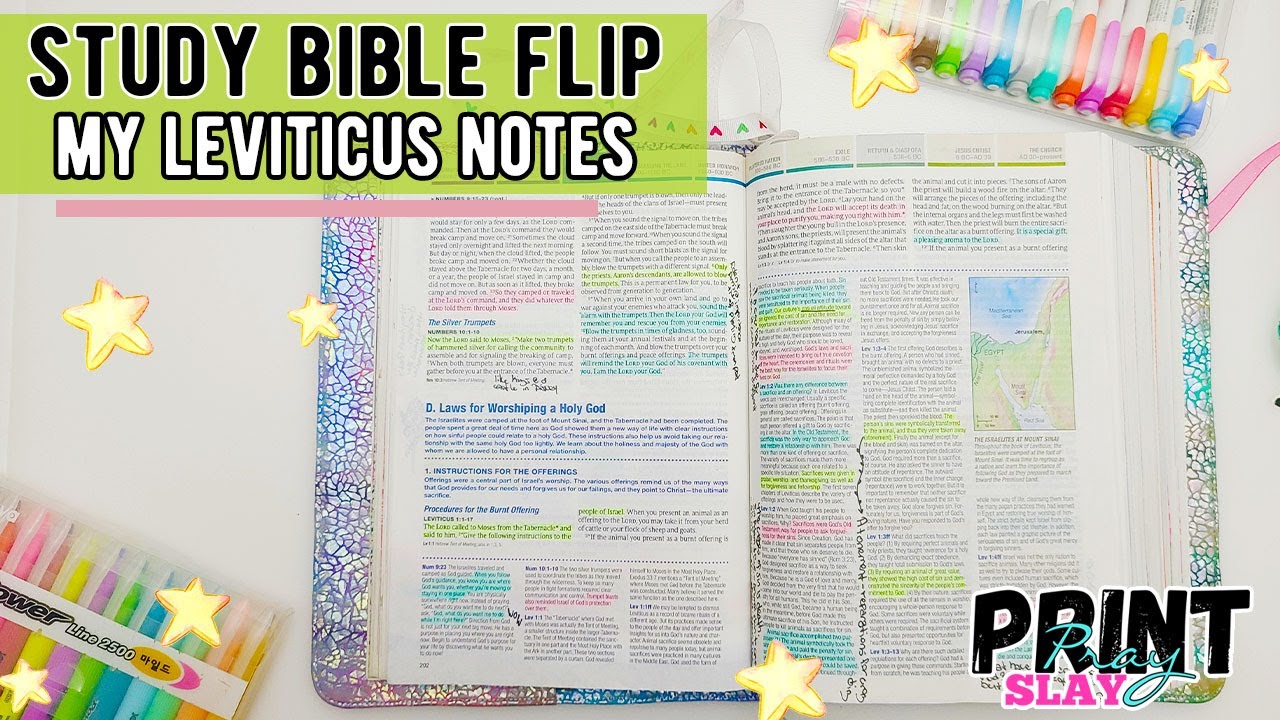 Leviticus Study Bible Flip Through - Leviticus Bible Study Notes - YouTube