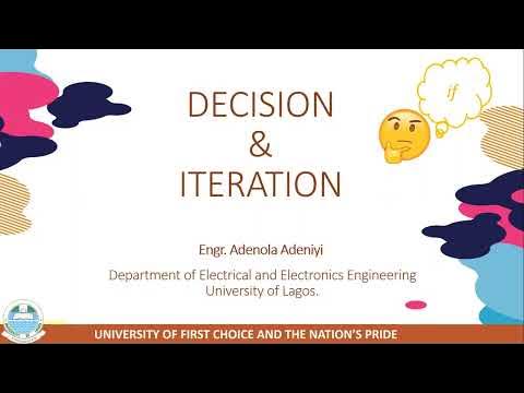 Decision making and Iteration in C /C++ - Adenola Adeniyi - YouTube