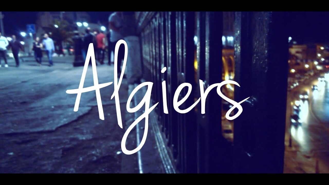 4k night face of algiers (algerian capital) in the north of africa ...