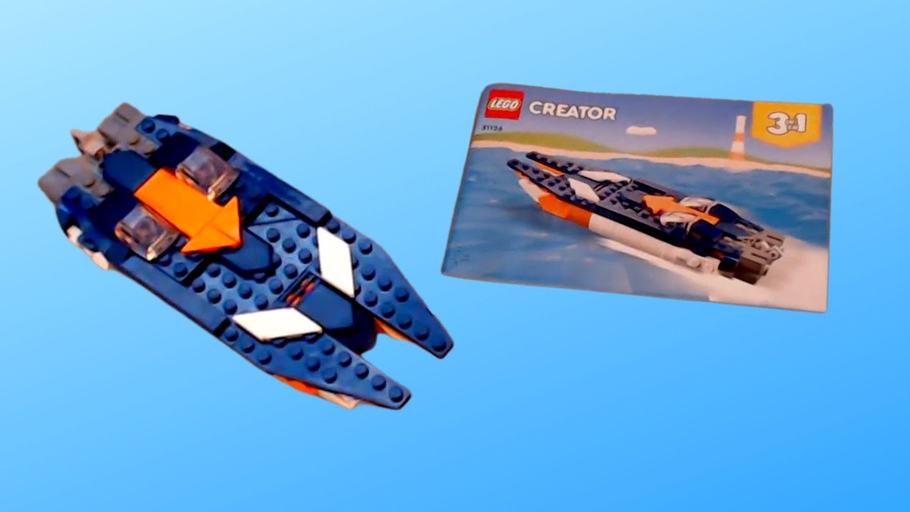 LEGO Creator 3 in 1 Set 31126 Speed Boat Build - YouTube