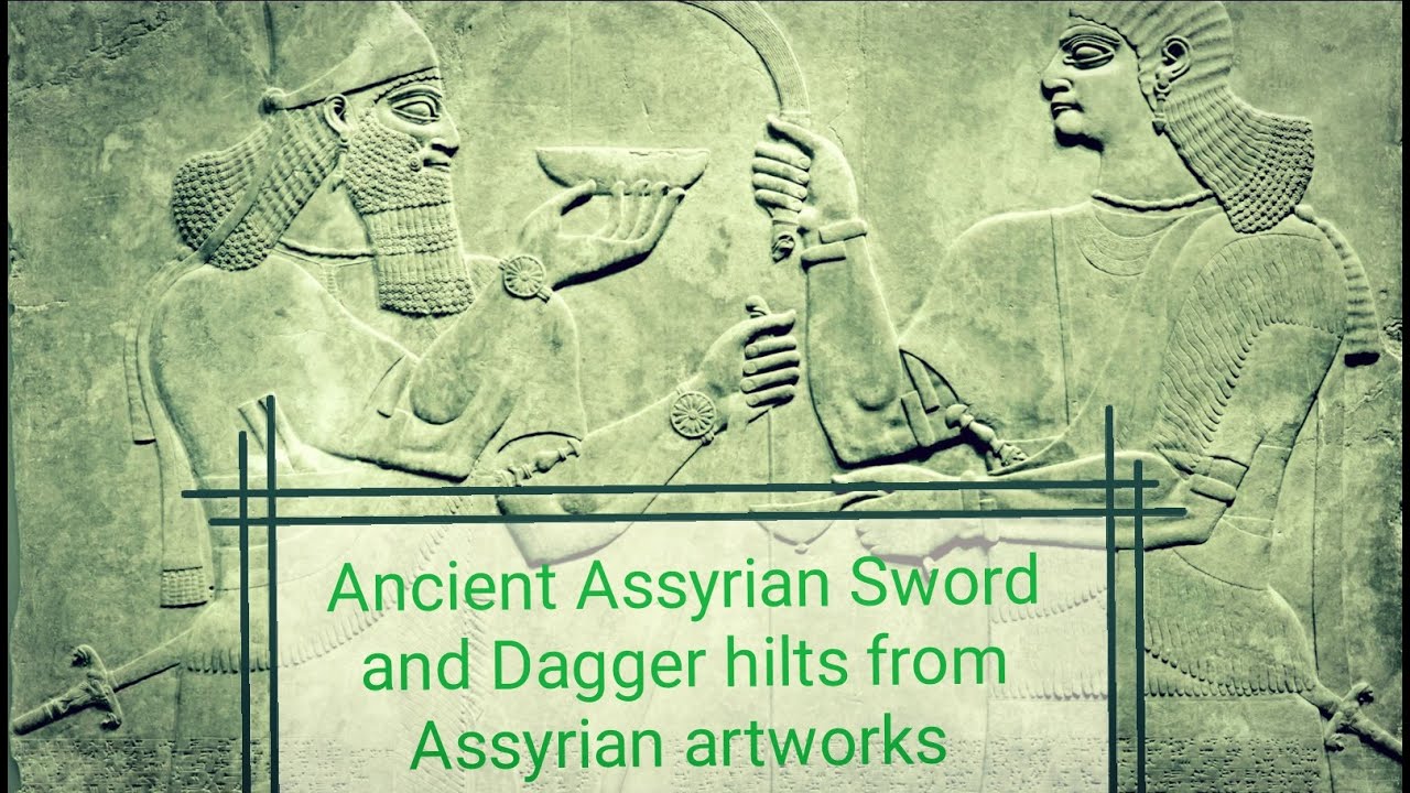 Ancient Assyrian Sword and Dagger hilts research from Assyrian Artworks ...