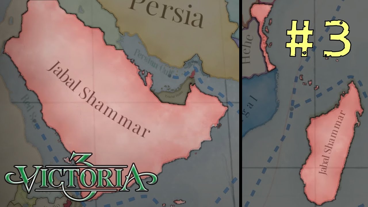 Victoria 3: Jabal Shammar [3] - Ruler of Madagascar Island - YouTube