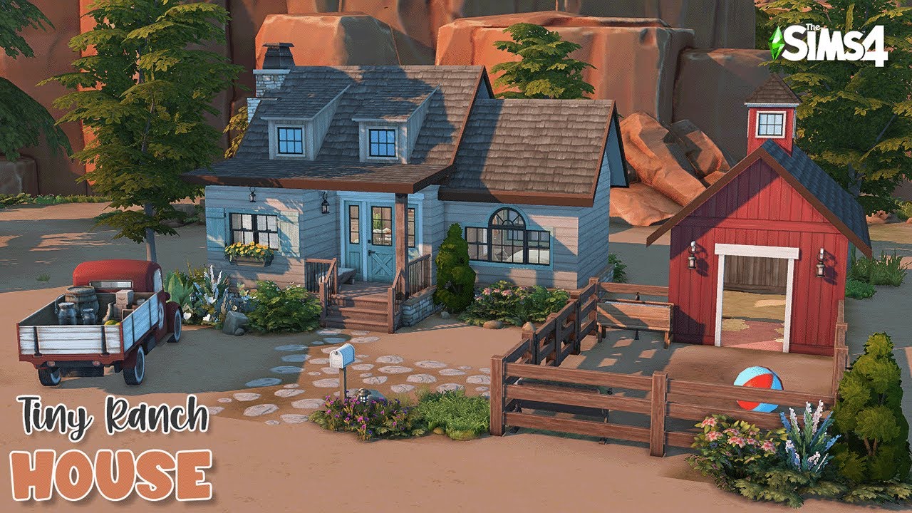 Tiny Ranch House | Speed Build | The Sims 4 - YouTube