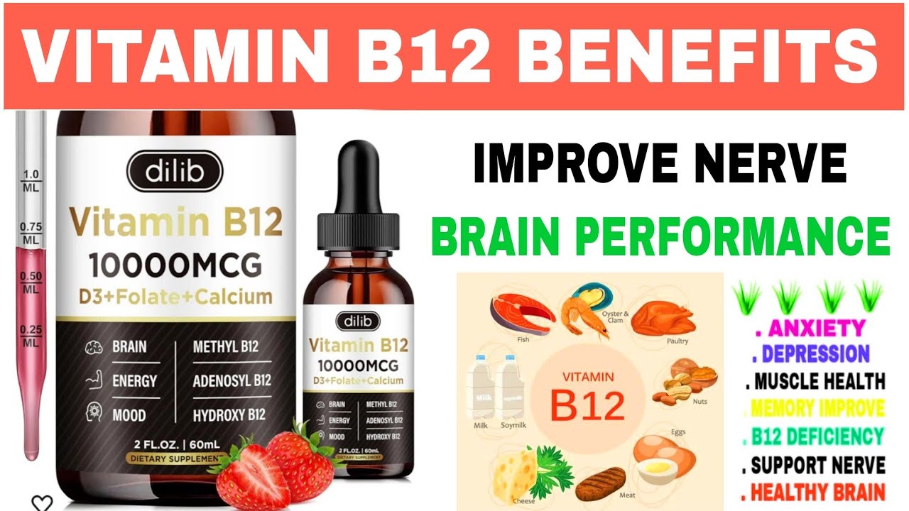 dilib vitamin B12 10000 MCG with D3 + folate + calcium liquid dietary ...