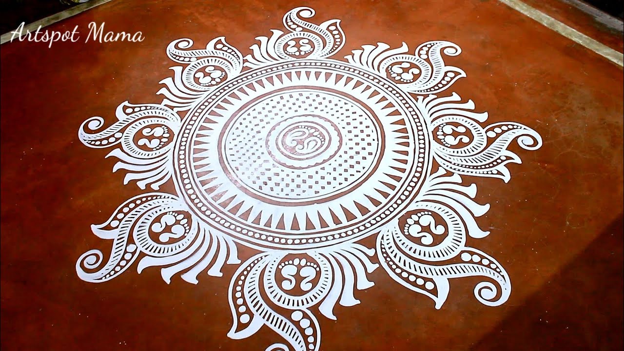 Manabasa Guruvaar Jhoti Chita With Laxmi Pada/Laxmi Puja Alpona With ...