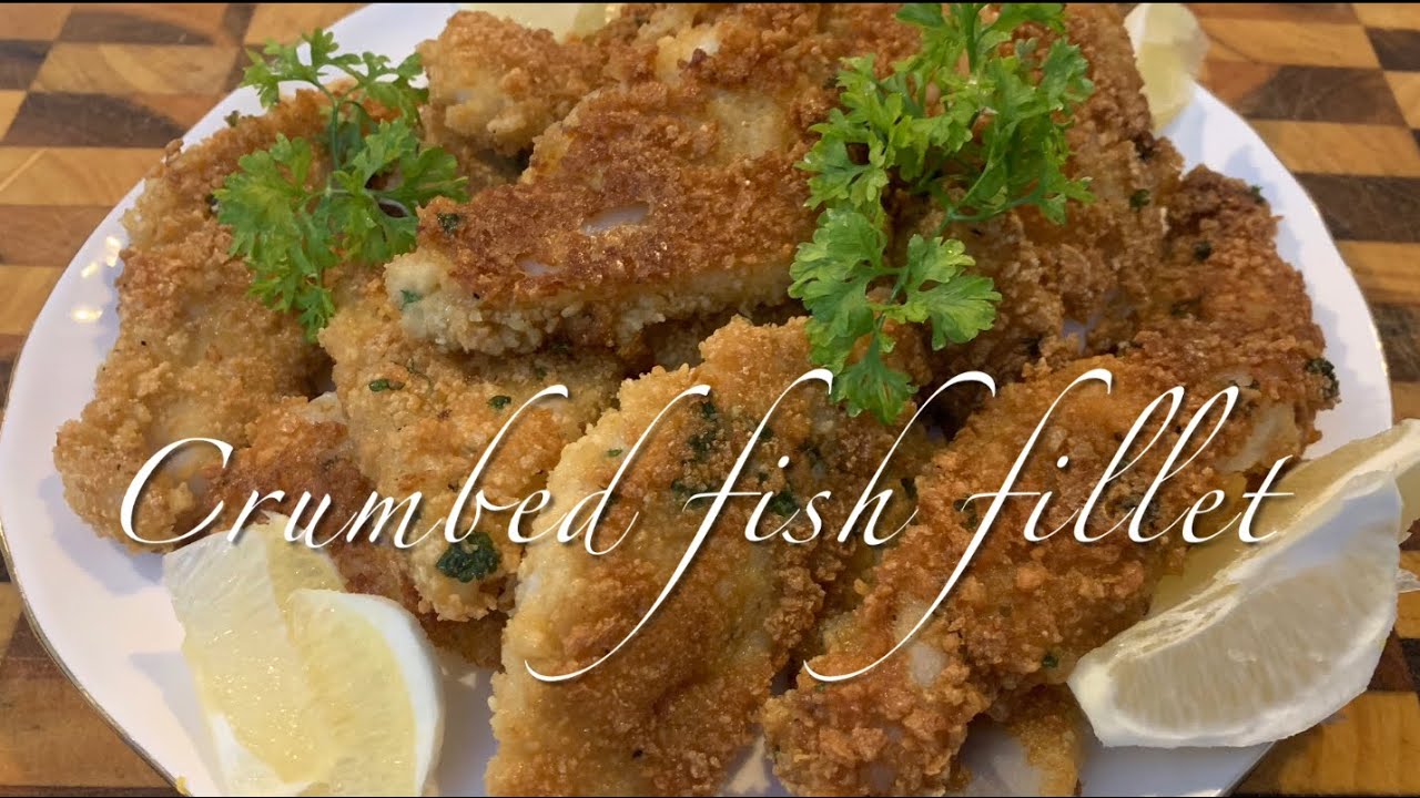 Extra crispy gluten free crumbed fish fillet - YouTube