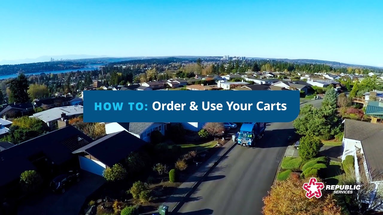 How to Order Trash & Recycle Cart Service – Home/Residential - YouTube