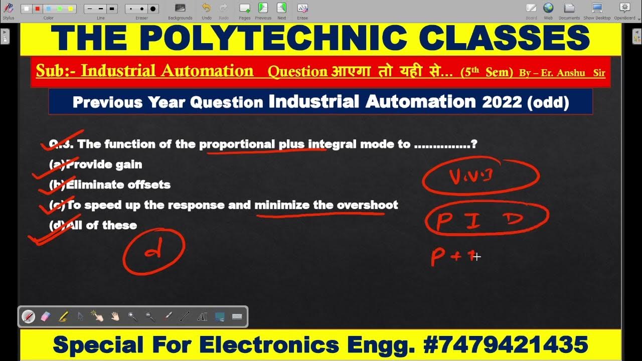 Industrial Automation|| PYQ 2022 1st MCQ SOLUTION || 5th Semester|| SBTE EXAM - YouTube