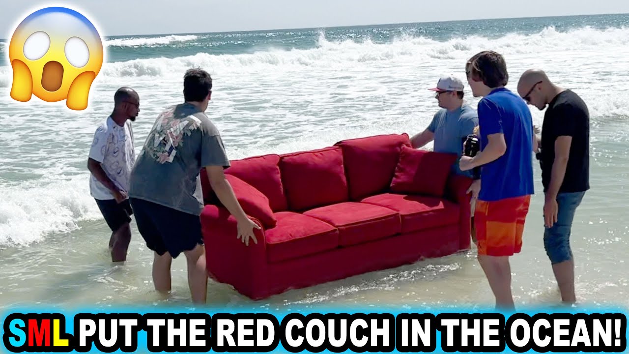 SML PUT THE RED COUCH IN THE OCEAN! - YouTube