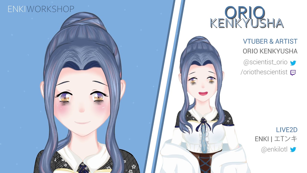 Live2D Model Showcase || Orio Kenkyusha - Your crack head scientist ...