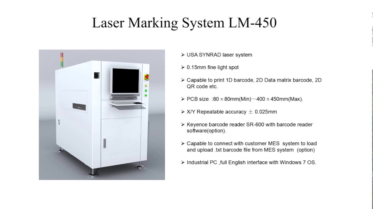 Laser Marking System LM450 Application Video - YouTube