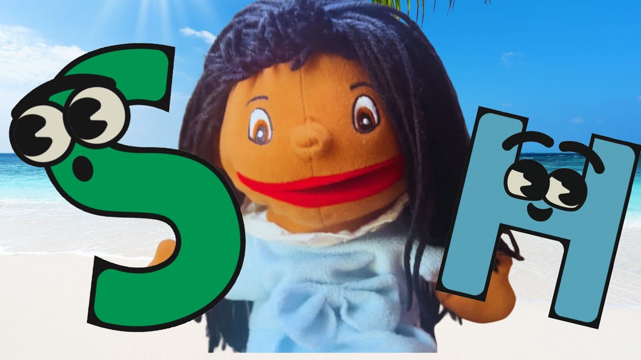 LEARN Digraph SH Sound | Phonics For Kids | Poppy the Puppet and Ms ...