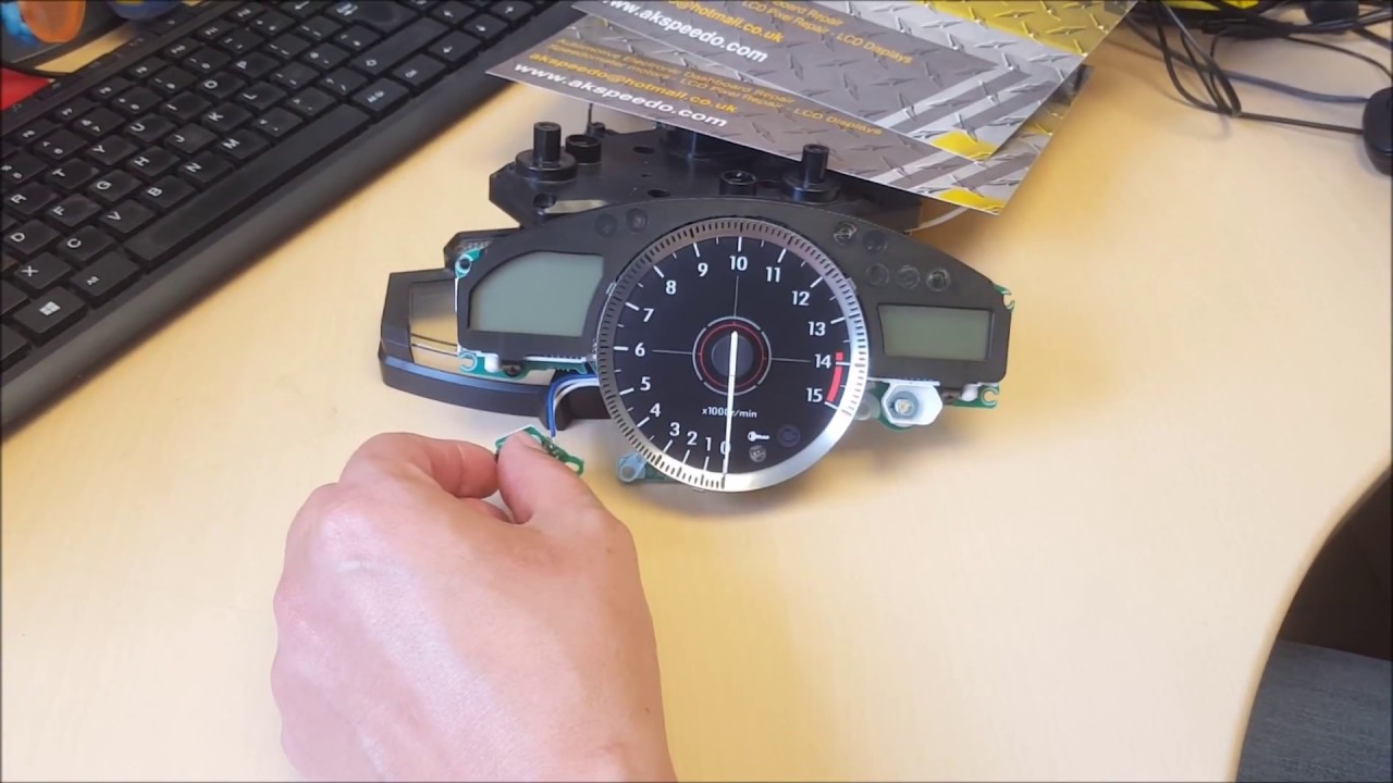 Yamaha R1 2006-08 Speedometer repair and strip down - YouTube