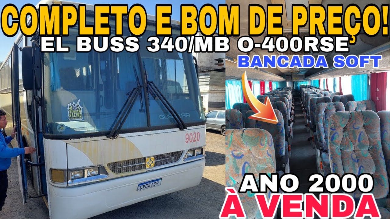 ÔNIBUS RODOVIÁRIO- EL BUSS 340 ANO 2000 À VENDA - YouTube