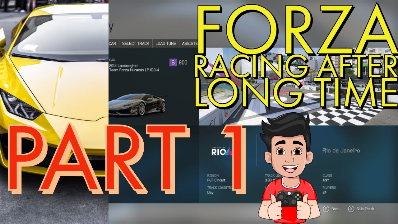 PART 1 - FORZA RACING in Lambo - YouTube