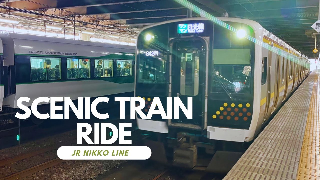 Trying this SCENIC trip north of Tokyo | JR Nikko Line | Train Rides ...