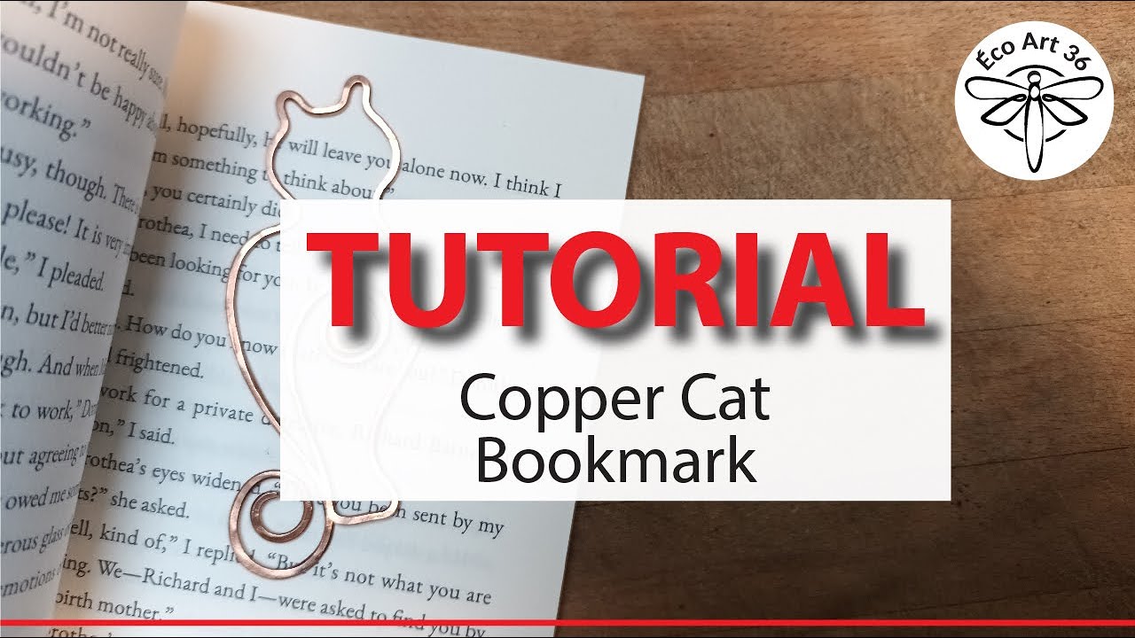 TUTORIAL | How to make a copper wire cat bookmark in ten minutes - YouTube