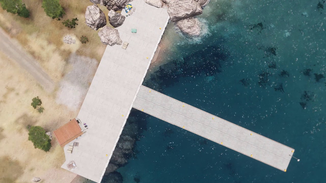 Concrete Pier (Living Battlemap) - YouTube