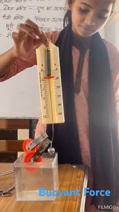 Buoyant Force (उत्प्लावन बल) #experiment #new #education - YouTube