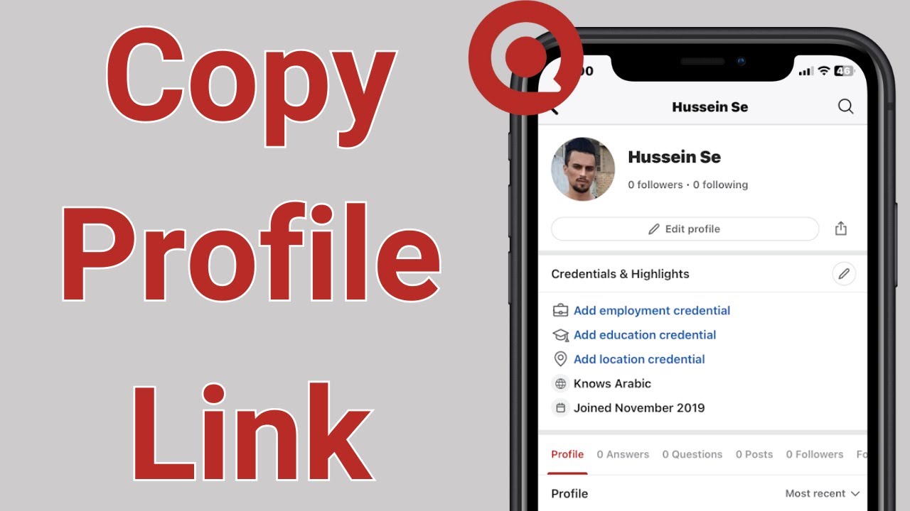 How to Copy Profile Link on Quora - YouTube
