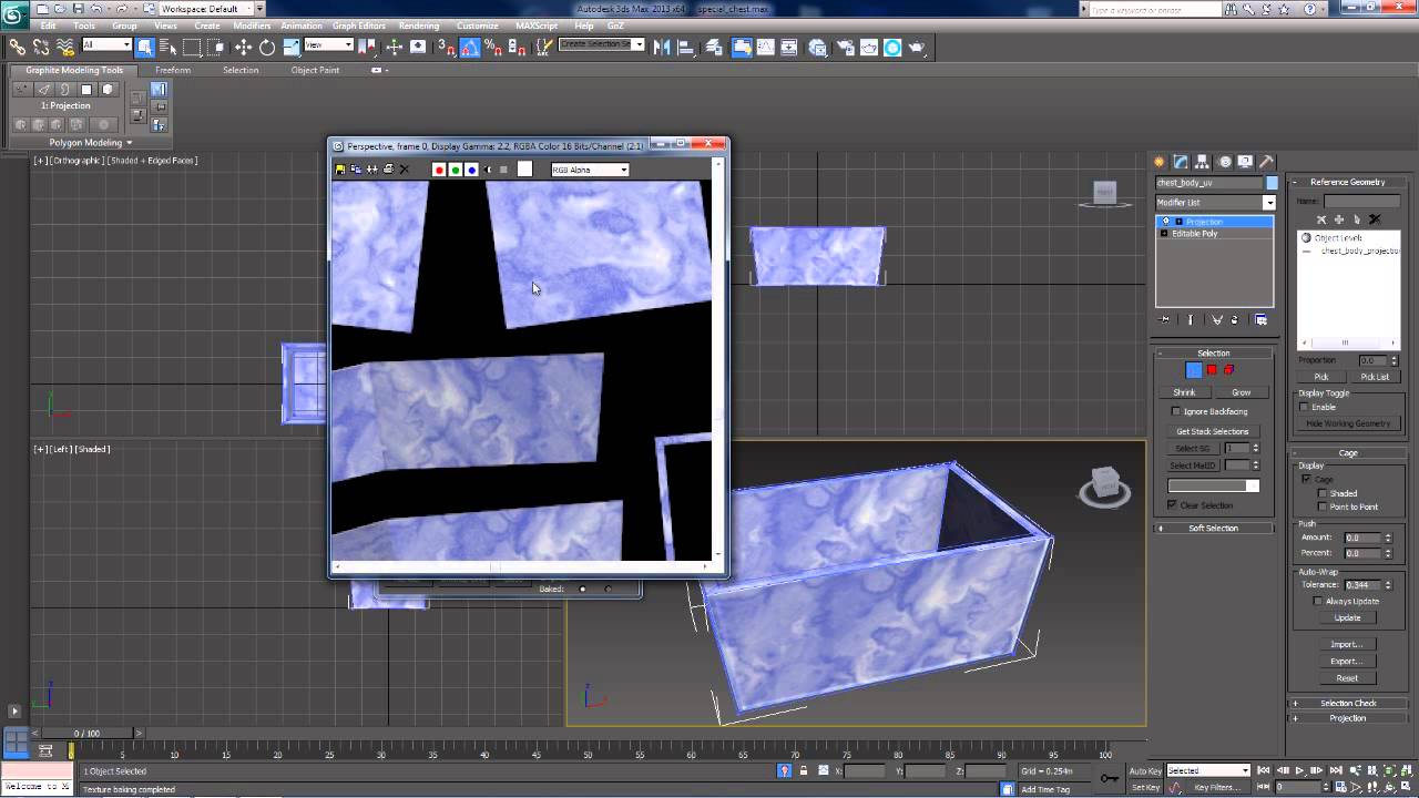Texture Projection Method - Part 3: Baking the texture to the final UV ...