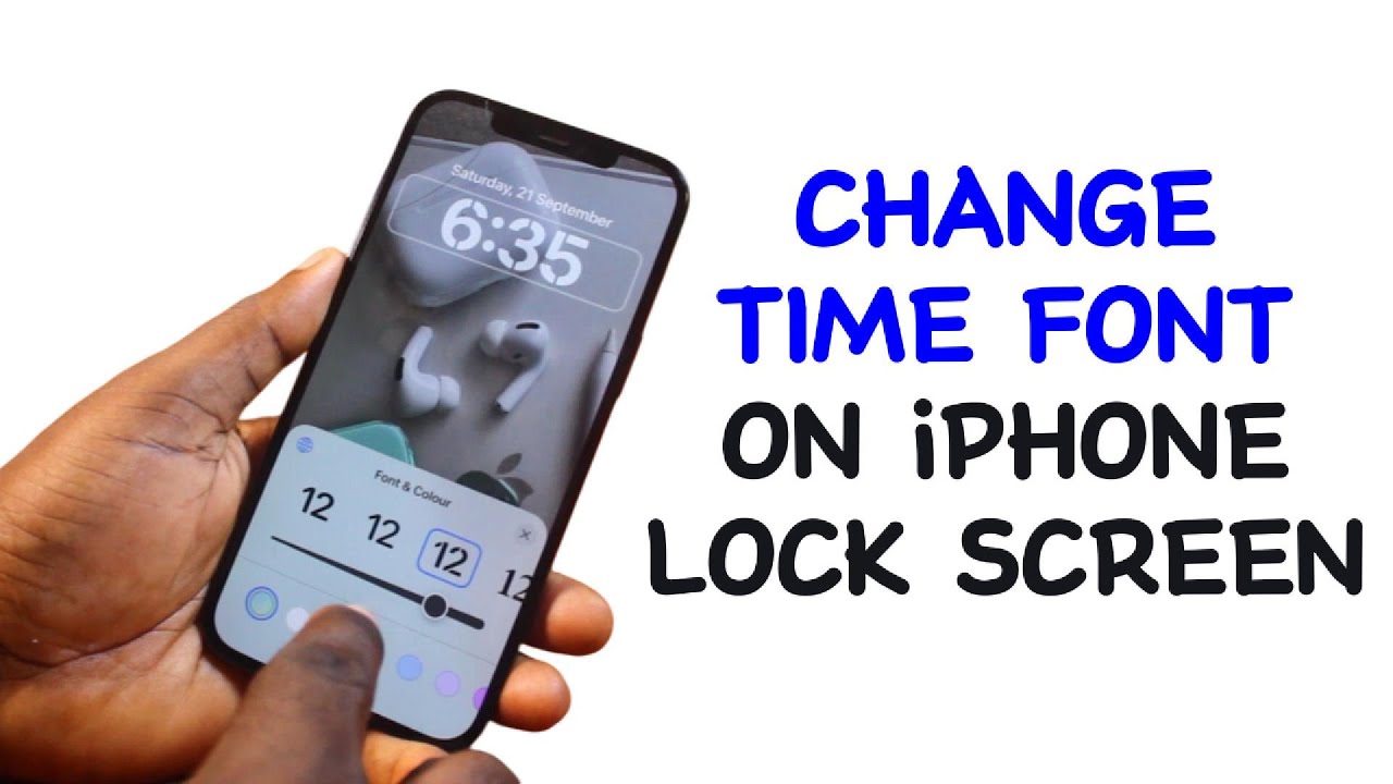 How to Change Time Font on iPhone Lock Screen - YouTube