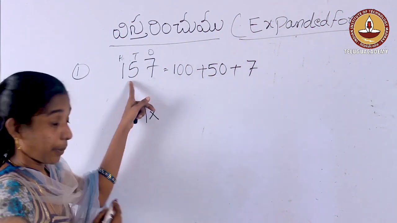 Numbers-Expanded Form in Telugu Maths Tutorial(విస్తరించుట) - YouTube