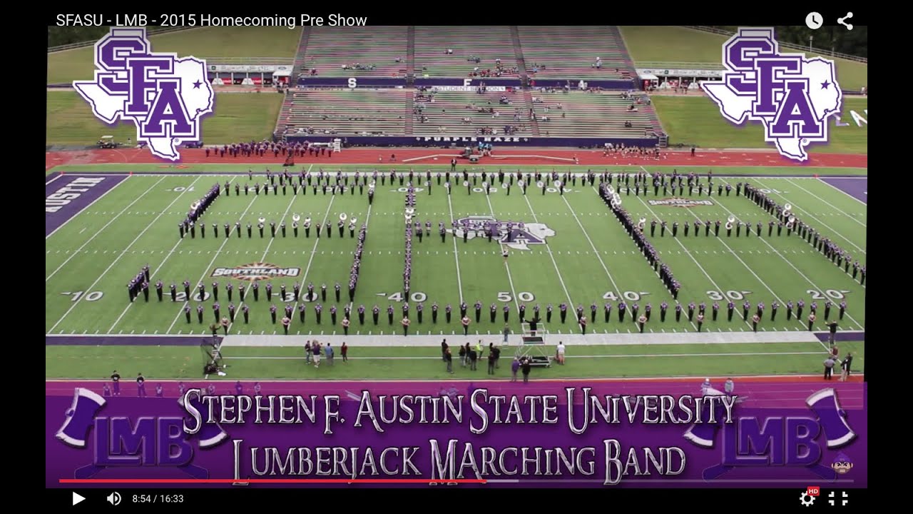 SFASU - LMB - 2015 Homecoming Pre Show - YouTube