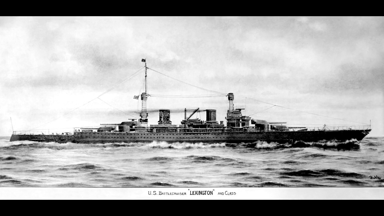 World of Warships - Lexington Class Battlecruiser CC-1 - YouTube