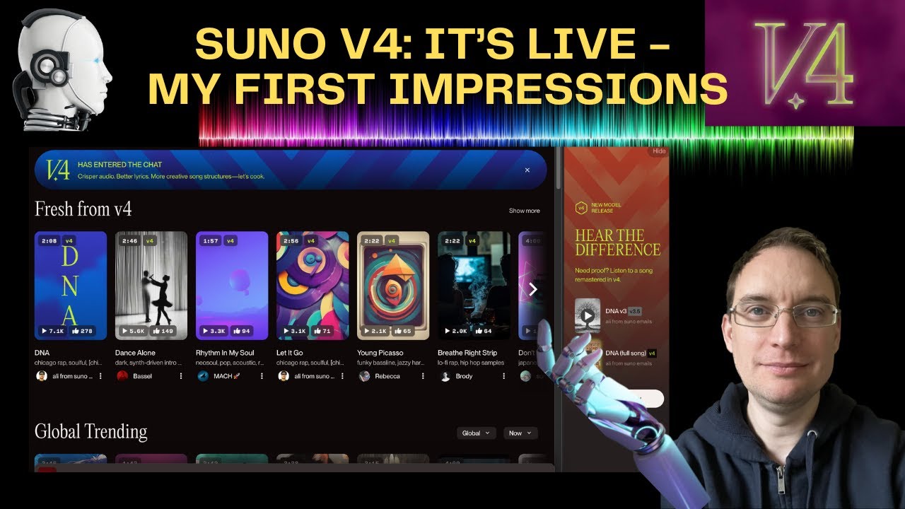 SUNO V4 IS LIVE - First Impressions - YouTube