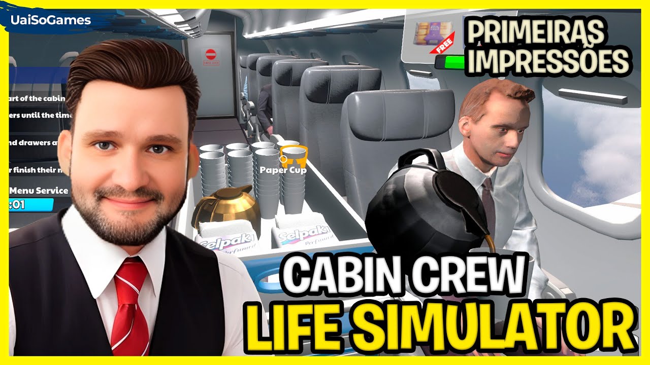Cabin Crew Life Simulator - Primeiros 25 minutos | Viva a Vida de ...