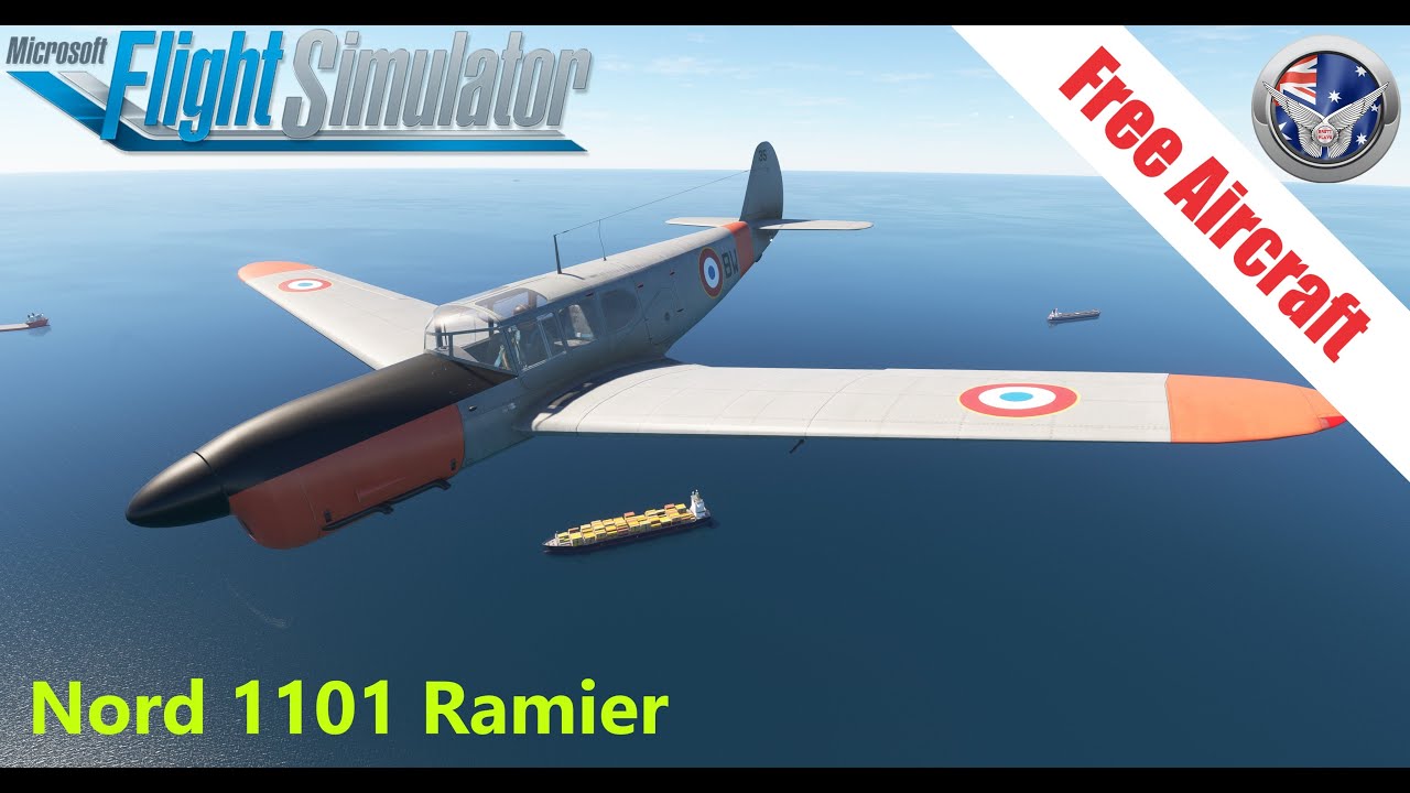 Freeware Aircraft - Nord 1101 Ramier - Flight/Review - Microsoft Flight ...