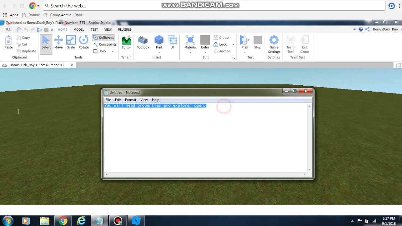 How to make an invisible wall in ROBLOX! - YouTube