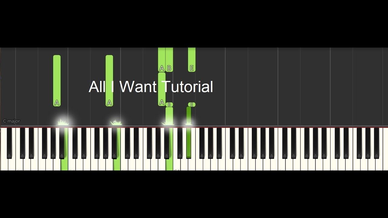 All I Want Tutorial - YouTube