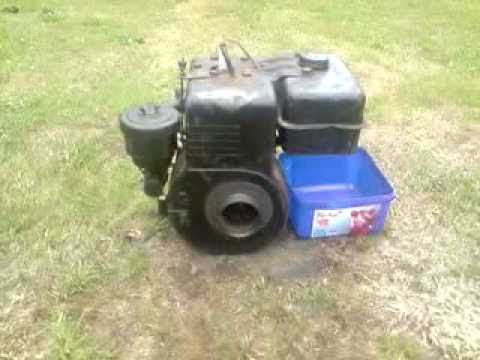 Briggs and stratton model 6 running before restoration - YouTube