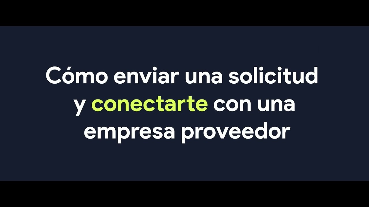 Envia solicitud y conectate con una empresa proveedor - Wip Academy - YouTube