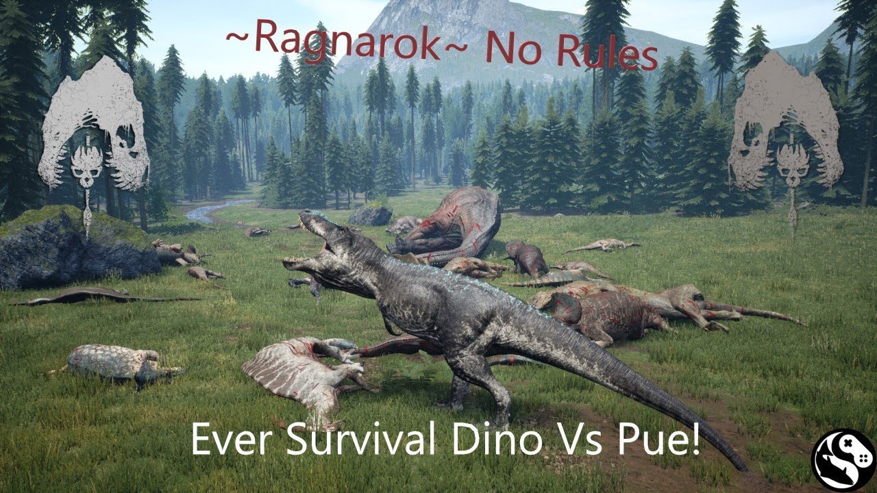 Survival Dinos Vs Pue! The Isle ~Ragnarok~ No Rules - YouTube