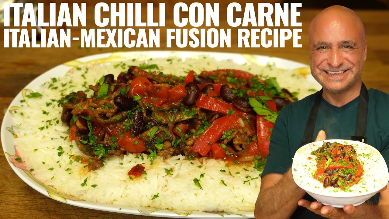Chilli Con Carne | Italian-Mexican Fusion Recipe with Basmati Rice ...