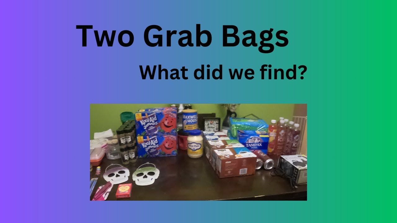 Found 2 Grab Bags, anything good? #savingfromthelandfill # ...